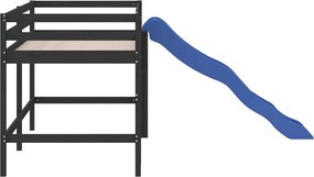 vidaXL Dětská patrová postel se skluzavkou 80x200 cm borové dřevo [835906] Barva: Přírodní