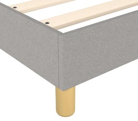 Box spring postel s matrací světle šedá 200 x 200 cm textil,  3144199