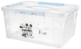 Keeeper Domácí úložný box velký "Mickey & Minnie" Matná modrá