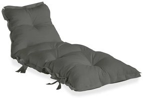 Tmavě šedý variabilní futon vhodný do exteriéru Karup Design OUT™ Sit&amp;Sleep Dark Grey