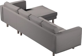 Potah na pohovku IKEA Norsborg 4-místná se šezlongem barva béžová látka pletený vzor