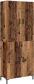 Vysoký bufet Staré dřevo 69,5 x 34 x 180 cm Kompozitní dřevo 3394539