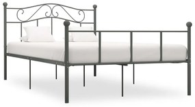 Rám postele šedý kov 160 x 200 cm,  284534 HangarStore.cz