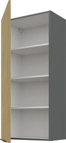 CREMONA ac | horní skříňka 50 G-108 1F policová | 50 cm | EXTRA VYSOKÁ | antracit/cremona