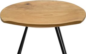 Barové stoličky 2 ks masivní teak 285203