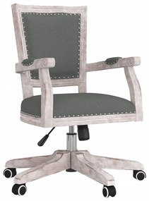 Petromila Otočná kancelářská židle tmavě šedá textil