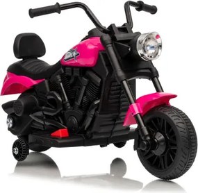 Elektrická motorka STAR růžová