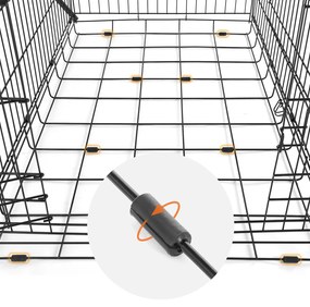 Přepravní klec pro zvířata OUSTRIA 92,5 cm černá