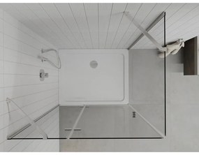 Mexen Roma sprchový kout 100 x 90 cm, čiré sklo-chromový profil + sprchová vanička, 854-100-090-01-00-4010