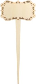 AMADEA Dřevěný zápich - cedulka na bylinky k popisu, výška 20 cm, český výrobek