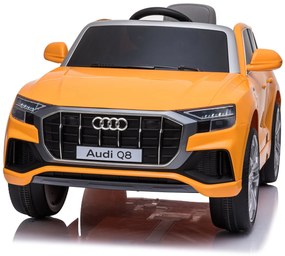 Dětské elektrické autíčko s dálkovým ovládáním BestBerg BBCC-70O – Audi Q8 / nosnost 30 kg / Li-Ion baterie / oranžová