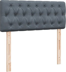 Box spring postel s matrací tmavě šedý 120x190 cm samet 3287693