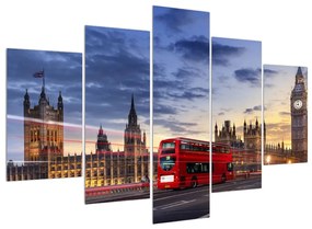 Obraz Londýna s autobusem (150x105 cm)