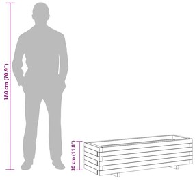vidaXL Marketos Vyvýšený záhon 120 x 40 x 30 cm dřevo obdélníkový