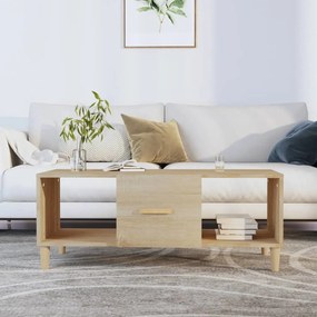 vidaXL Konferenční stolek 102 x 50 x 40 cm kompozitní dřevo [812690] Barva: bílá s vysokým leskem