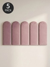 Sinsay - Čalouněné stěnové panely 5 pack - pastelová růžová