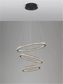 LED lustr Ginevra 51 černé