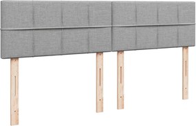 Box spring postel s matrací světle šedá 180 x 200 cm textil 3287147