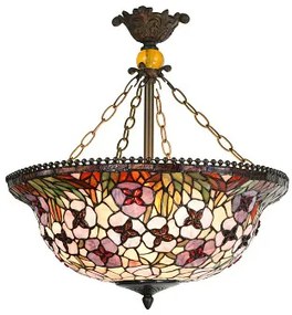 Stropní lampa Tiffany FLOWERS Clayre &amp; Eef 5LL-5976