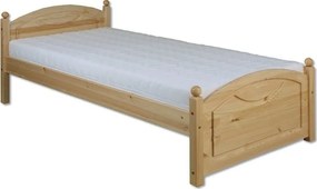 Casarredo - Komfort nábytek Masivní postel KL-126, 90x200, borovice, výběr moření | barva: moření ořech