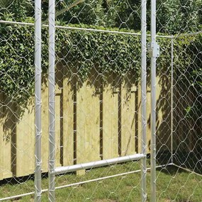Klec pro psa Stříbrná 400 x 200 x 200 cm Pozinkovaná ocel 3368309