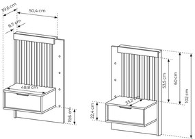 TALLY a | ložnice TALLY B | 4 díly | artisan/antracit