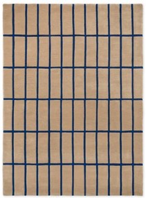 Designový vlněný koberec Marimekko Tiliskivi béžovo modrý Brink & Campman 170 x 240