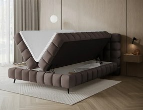 Kontinentální postel Sabrina 140x200, hnědá (tonall 22)