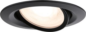 P 92460 Vestavné svítidlo Nova Plus výklopné IP65 kruhové 93mm 30° GU5,3 / GU10 max. 35W 230/12V stmívatelné černá mat - PAULMANN