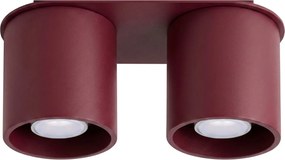 Sollux Lighting Stropní svítidlo ORBIS 2 bordó