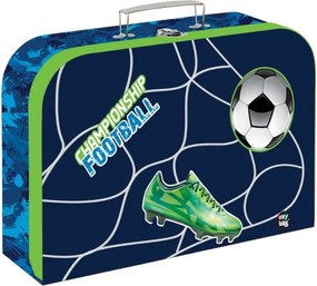 Oxybag - kufřík na výtvarku Fotbal, 34 cm, lamino
