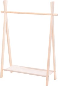 Dětské věšák na oděvy, 80 x 30 x 100 cm, dřevěný