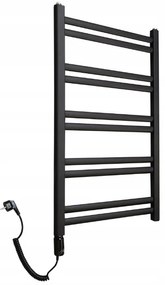 Regnis Retro, elektrické topné těleso 540x1280 mm, 600W, černá matná, RETRO1280/540/D500/BLACK/ELE