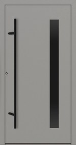 Hliníkové vchodové dveře FM Turen Premium P90 M24 BLACKLINE šedá/bílá RAL9007/9016 Orientace dveří: Levé, otevírání dovnitř, Standardní rozměr dveří včetně rámu: 100 cm x 200 cm - vnější rozměr rámu