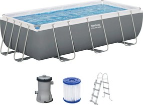 Bestway Bazén Steel Pro MAX Frame šedý, filtrace, schůdky 404x201x100 cm (GS)