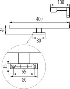Koupelnové LED svítidlo Kanlux ASTIM IP44 8W-NW-W 34931 4000K bílá