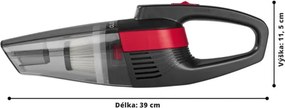 CleanMaxx AKU ruční vysavač do auta se světlem 12572