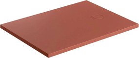 OMNIRES Aquarock M+ - Sprchová vanička 90x100 cm, červená AQUAROCK90-100TE