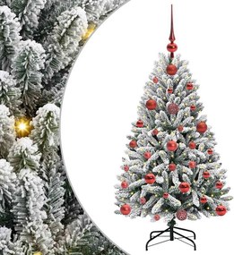 Umělý vánoční stromeček 120 cm 150 LED Teplá bílá PVC a ocel 3395730