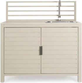 BIZZOTTO Modul zahradní kuchyňské linky s dřezem ARIA béžová 120x62 cm 0790372