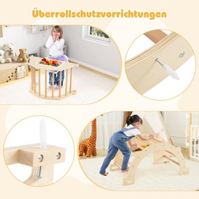 Costway 8 v 1 Lezecký oblouk s úložným boxem Lezecký rám pro – 80 × 47 × 41 cm
