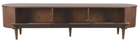LABEL51 dřevěný TV stolek OLIVA tmavý 55x220 cm ME-70.007