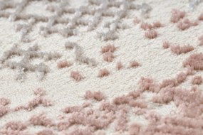 Dywany Łuszczów, Kusový koberec Core A004 Frame beige/pink, 180x270, růžová, chodba / předsíň