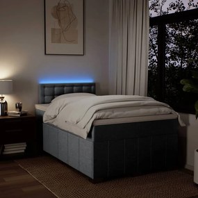 Box spring postel s matrací světle šedá 120x190 cm textil 3289321