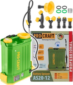 Procraft AS20-12 20V - akumulátorový postřikovač (bez akumulátoru a nabíječky)