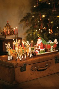 Vánoční dekorace Christmas Toy's Memory sv. Mikuláš s hrací skříňkou