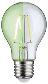 Paulmann 28724, LED žárovka se zeleným světlem, 1,1W LED E27, výška 10,6cm