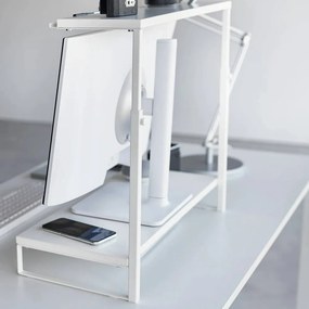 Bílý kovový stojan na monitor Tower – YAMAZAKI