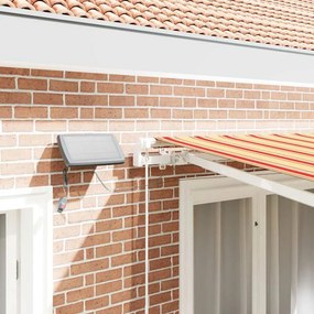 Stahovací markýza Žlutá a oranžová 350 x 250 cm Látka a hliník 3330250