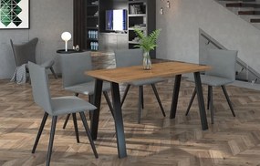 Casarredo - Komfort nábytek Jídelní stůl KOLINA 185x90 cm, černá/lancelot